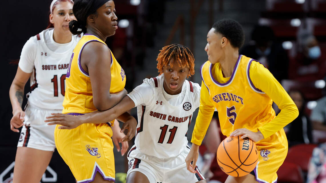 USC women’s basketball vs Benedict 2022 score, highlights | Myrtle ...