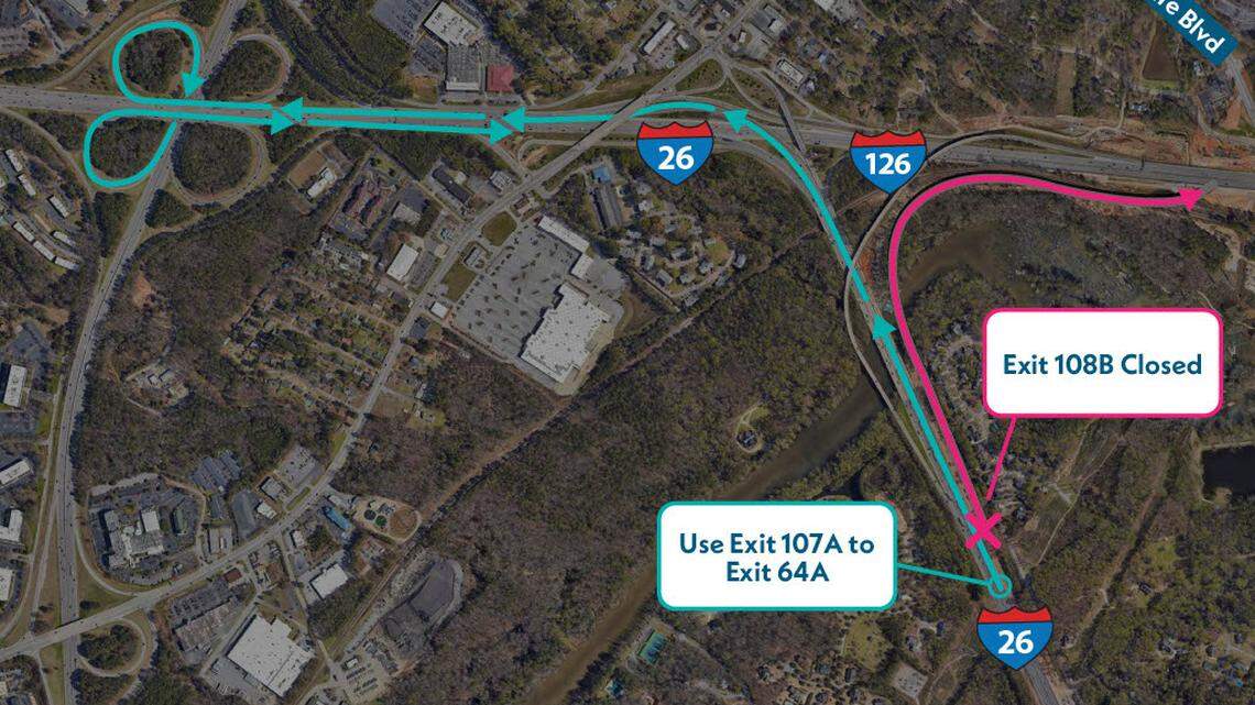 Traffic to be detoured by I 26 lane closures in Columbia, SC | The State
