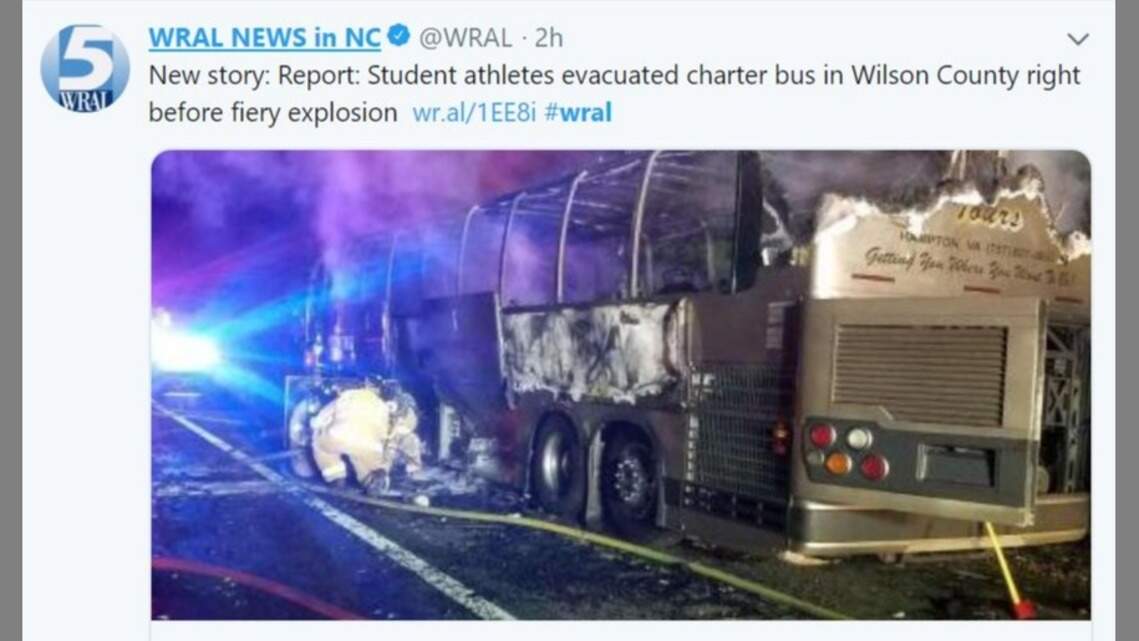 College athletes escape bus fire on I-95 in NC after USC event | The State