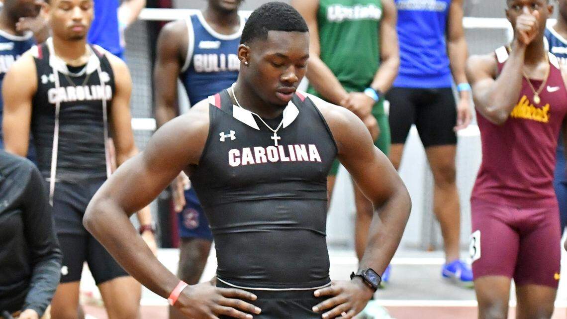 South Carolina football star Nyck Harbor is running track | The State