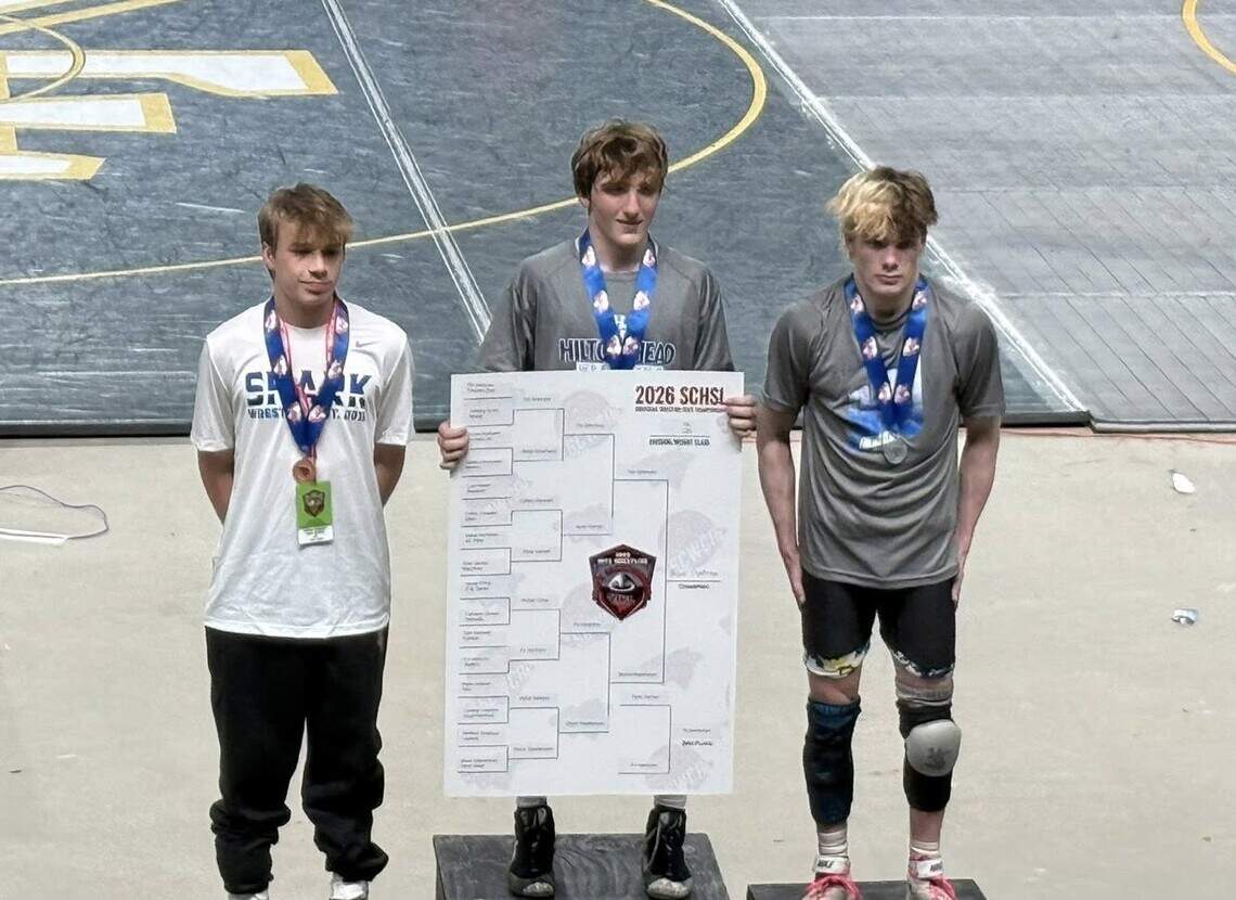 Nine Lowcountry wrestlers win 2026 SCHSL state championships | Hilton ...