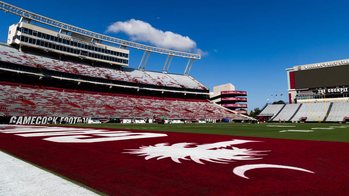 South Carolina goes garnet in Williams-Brice Stadium end zones | The State
