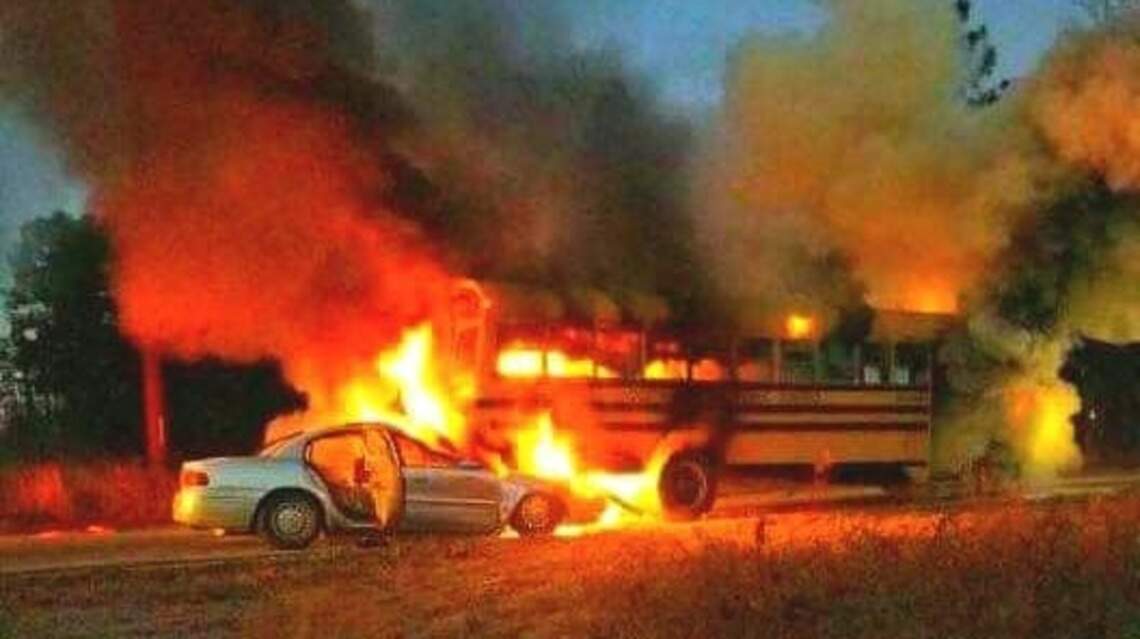 Driver rescues kids from burning school bus, fire dept says | The State