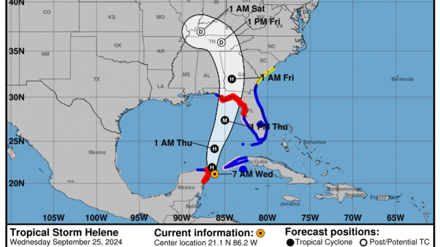 Tropical Storm Helene path, advisory & warnings | The State