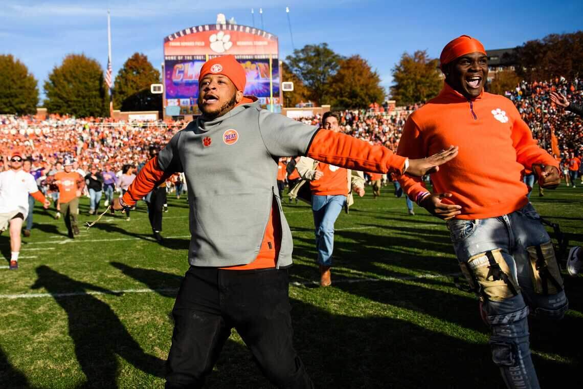 Clemson adapts ACC field storming rule at Memorial Stadium | Raleigh ...